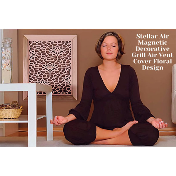 Magnetic StellarAir Vents Magnetic Stellar Air intake Decorative Vent - Floral Design | Wayfair